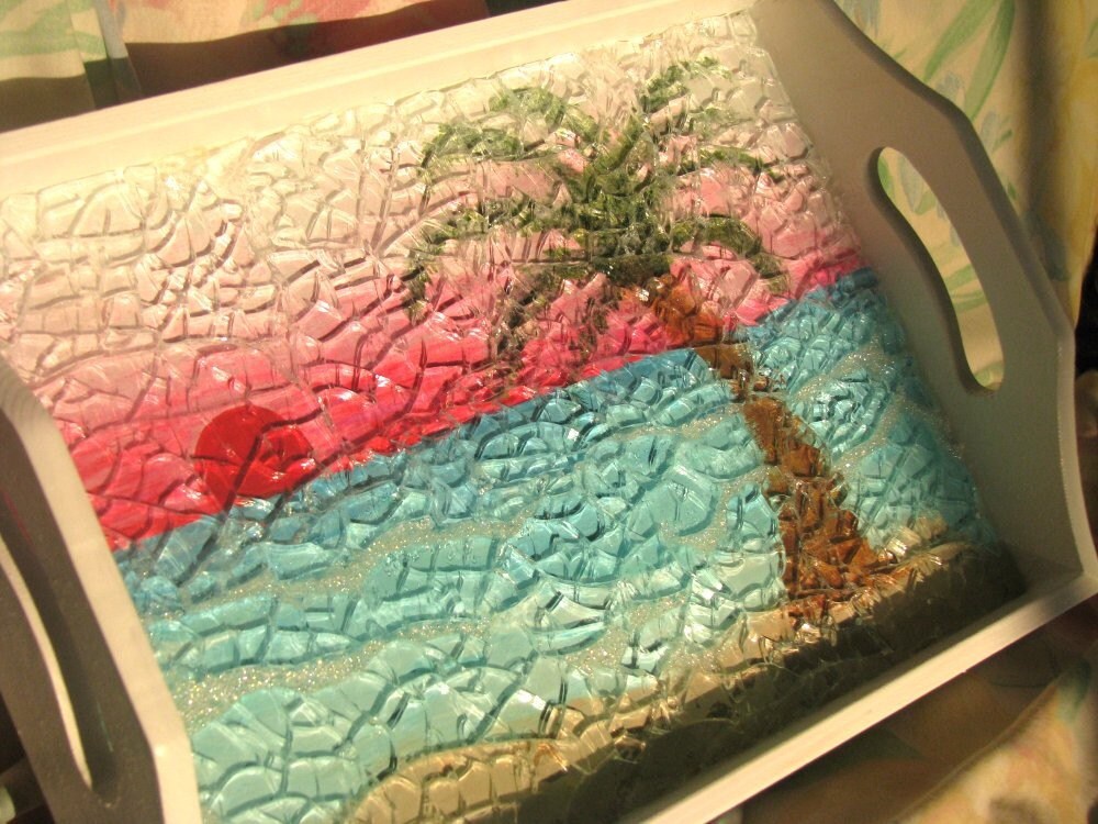 Beach Sunset Mosaic By Bellalucedesigns On Etsy