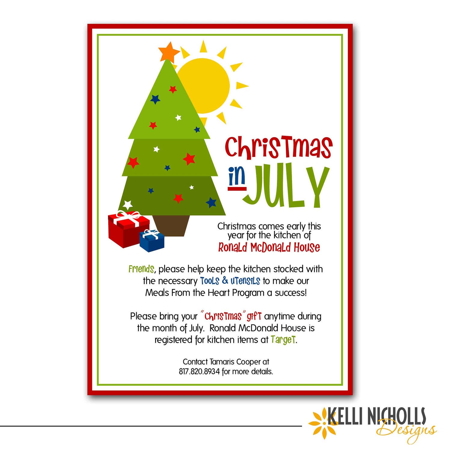 Printable Christmas In July Party By KelliNichollsDesigns On Etsy