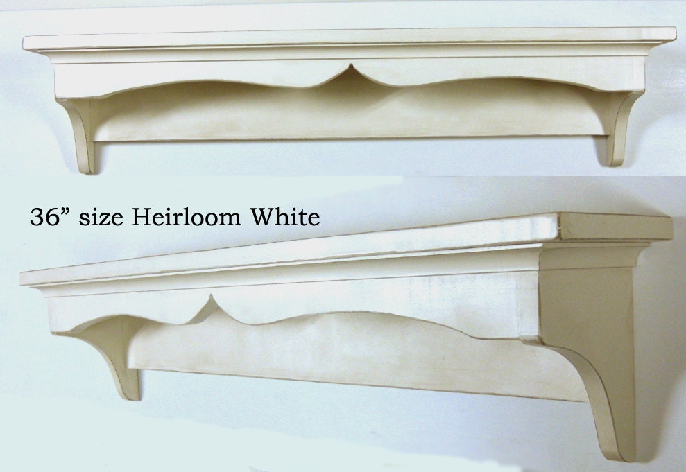 Shabby Chic Traditional Style Wall Shelf by Starkfurnishings Shabby Chic Traditional Style Wall Shelf by Starkfurnishings