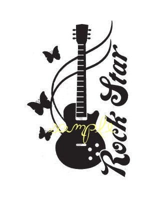 Rock Star Clip Art Black And White