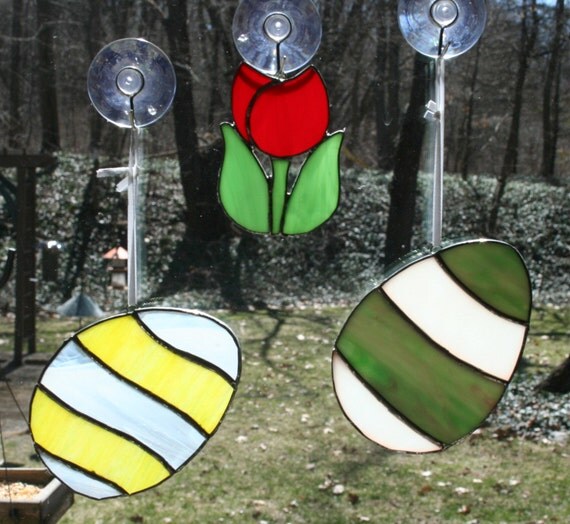 Items Similar To Easter Stained Glass Set On Etsy