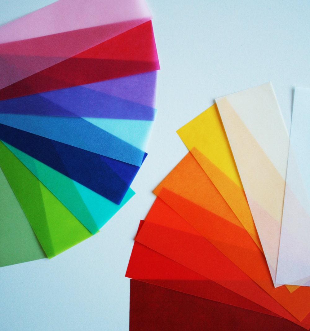 Items Similar To Translucent Scrapbook Paper Die Cuts 100 Small 