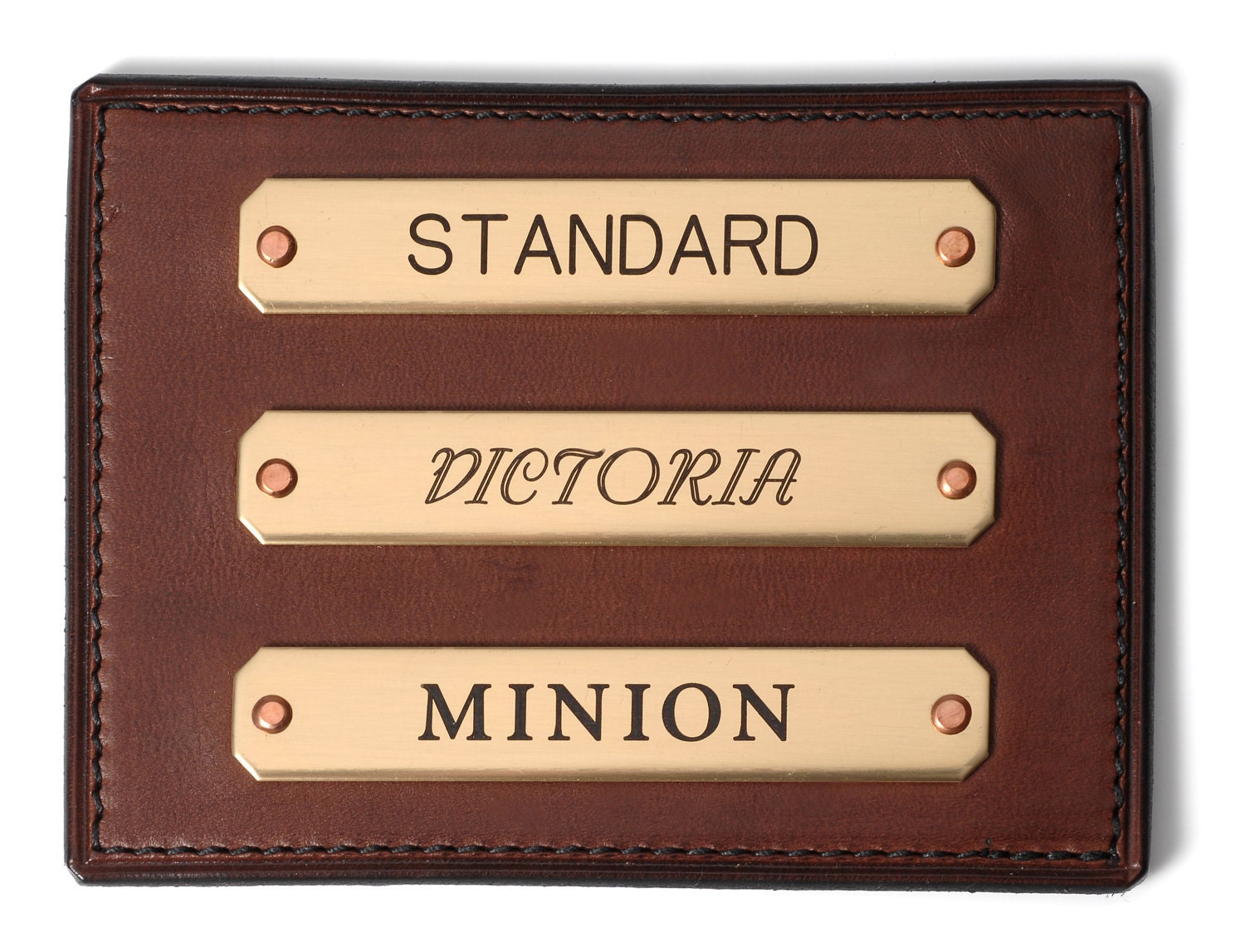 Brass Name Plates By KentuckyLeather On Etsy