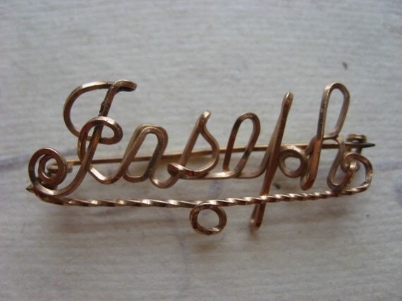 Cute Vintage Pin With The Name Joseph Spelled By RosieMaeVintage
