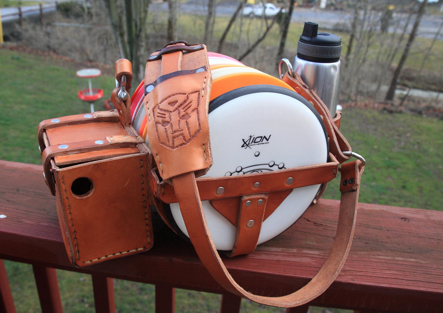Custom Made Leather Disc Golf Bag by KarlsCustomLeather on Etsy Custom Made Leather Disc Golf Bag by KarlsCustomLeather on Etsy
