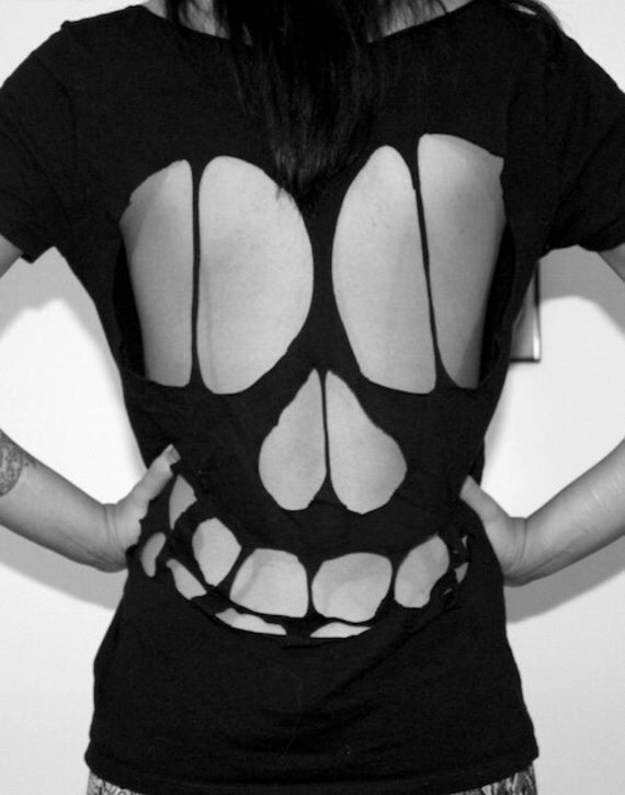 skull-cut-out-shirt-v-neck-by-sixxkiller-on-etsy