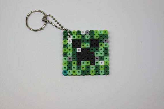 Items similar to Minecraft Creeper Perler Bead Keychain 8 Bit on Etsy Items similar to Minecraft Creeper Perler Bead Keychain 8 Bit on Etsy
