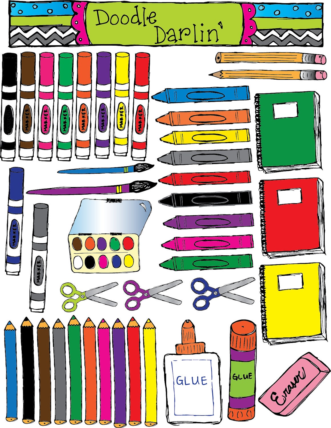 Teacher tools clipart