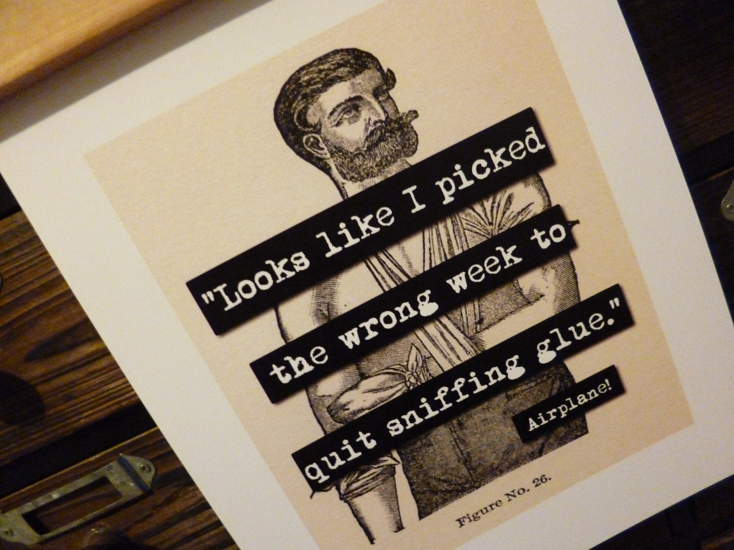 Airplane Picked the Wrong Week Quote Print p111 by chicalookate Airplane Picked the Wrong Week Quote Print p111 by chicalookate