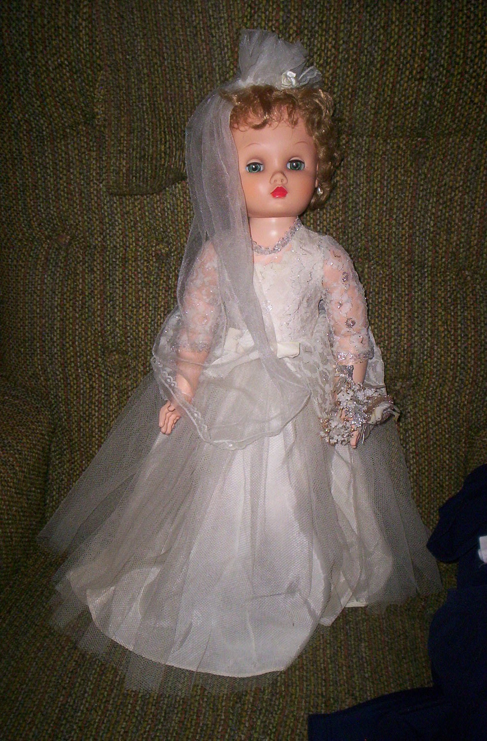 Vintage 1950s Life Size Bride Doll Hard Plastic By Robinsvintage
