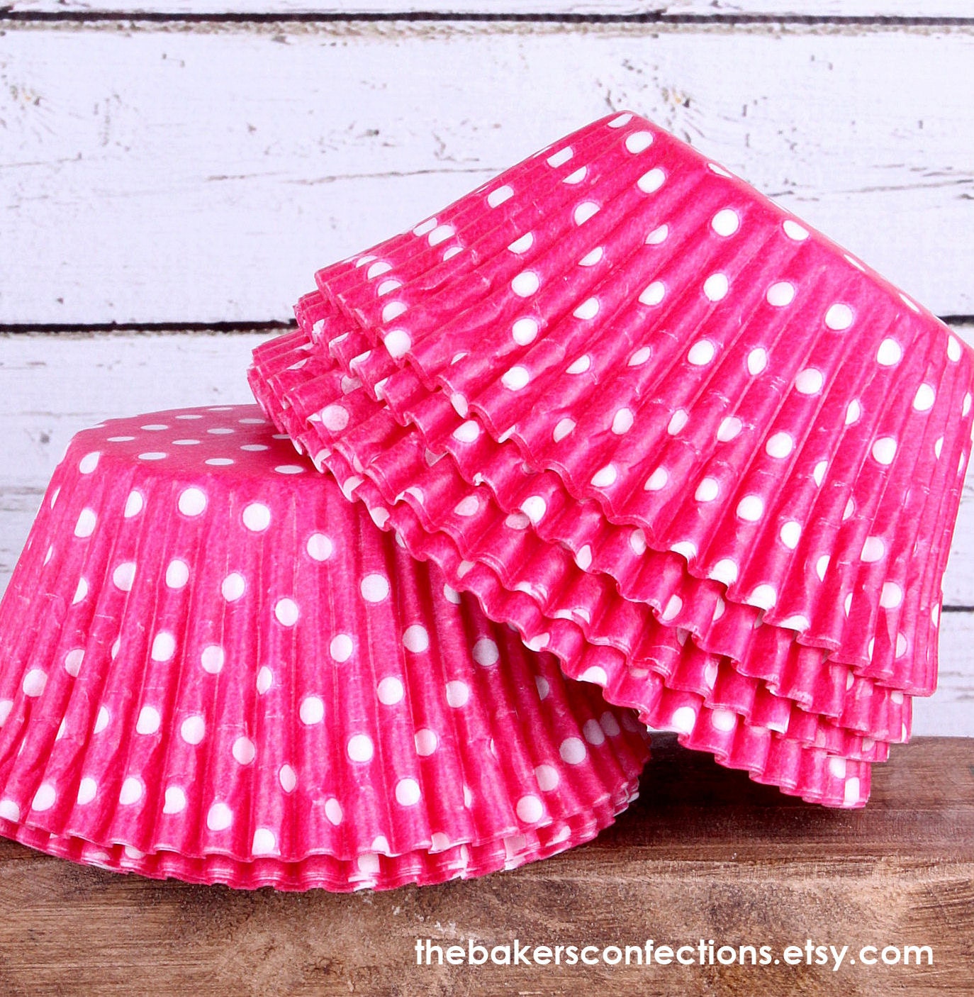 JUMBO Pink Dot Cupcake Liners Texas Size By Thebakersconfections JUMBO Pink Dot Cupcake Liners Texas Size By Thebakersconfections