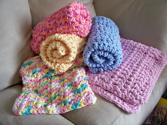 Cuddle Soft Crochet Baby Blanket Pink by LuckyfootDesigns on Etsy Cuddle Soft Crochet Baby Blanket Pink by LuckyfootDesigns on Etsy