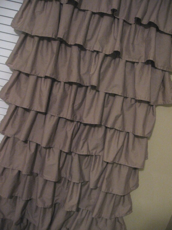 Custom Made Ruffle Curtains Beige by TheCrookedBranch on Etsy Custom Made Ruffle Curtains Beige by TheCrookedBranch on Etsy