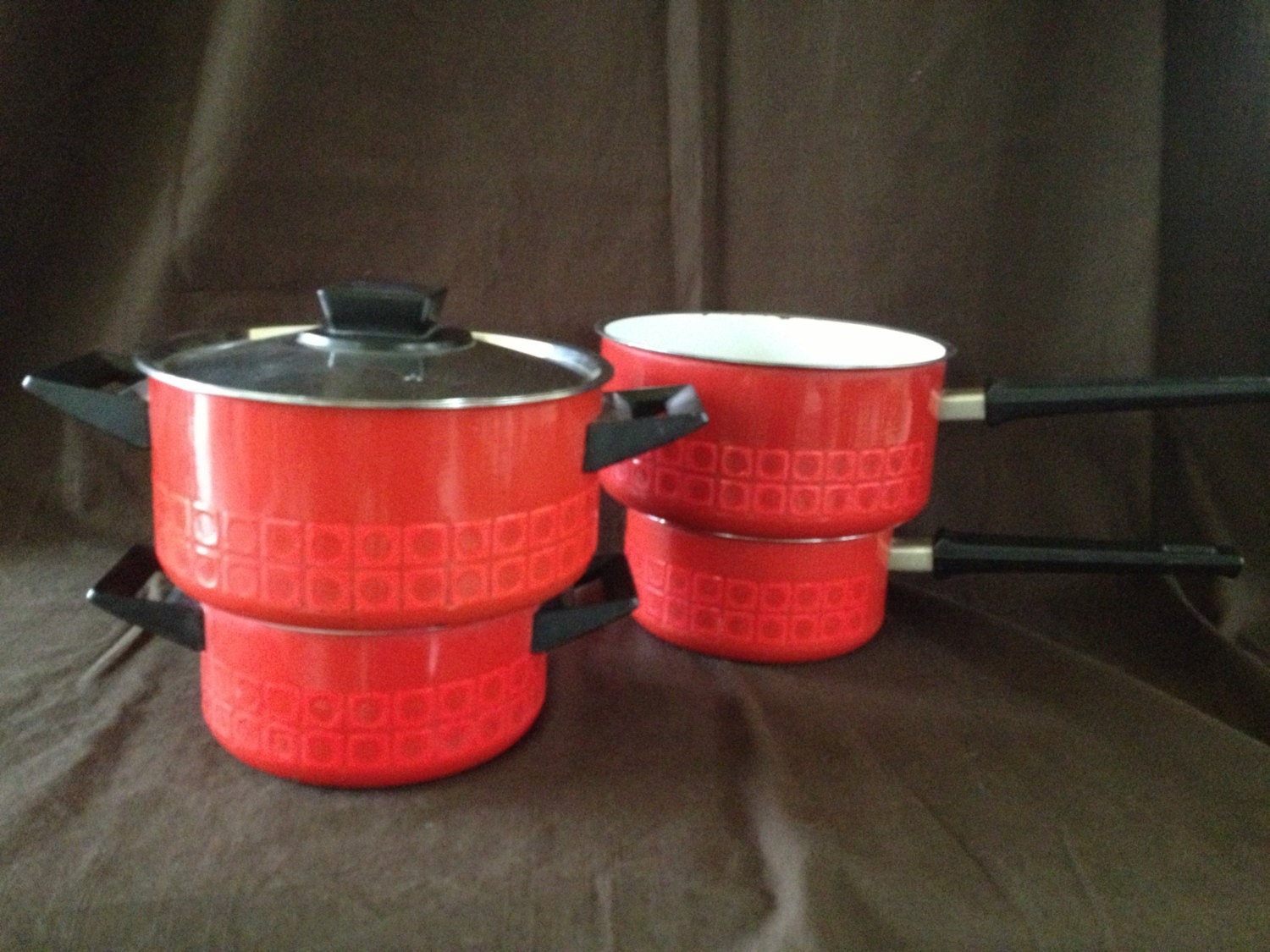 Vintage Silit West Germany Enameled Pot and by greencycledesignLA