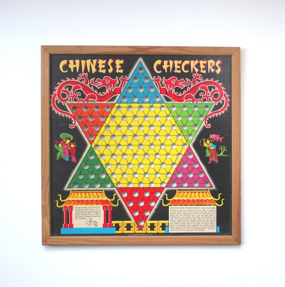 Vintage Chinese Checker Board by TheVintageResource on Etsy Vintage Chinese Checker Board by TheVintageResource on Etsy