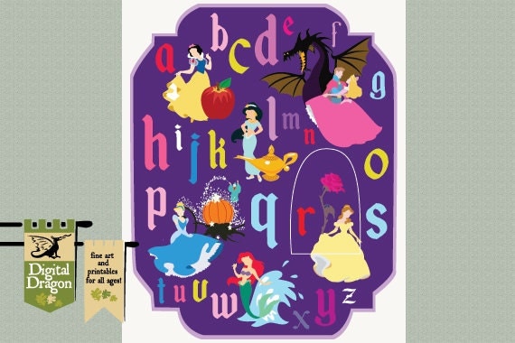 Disney Alphabet Poster