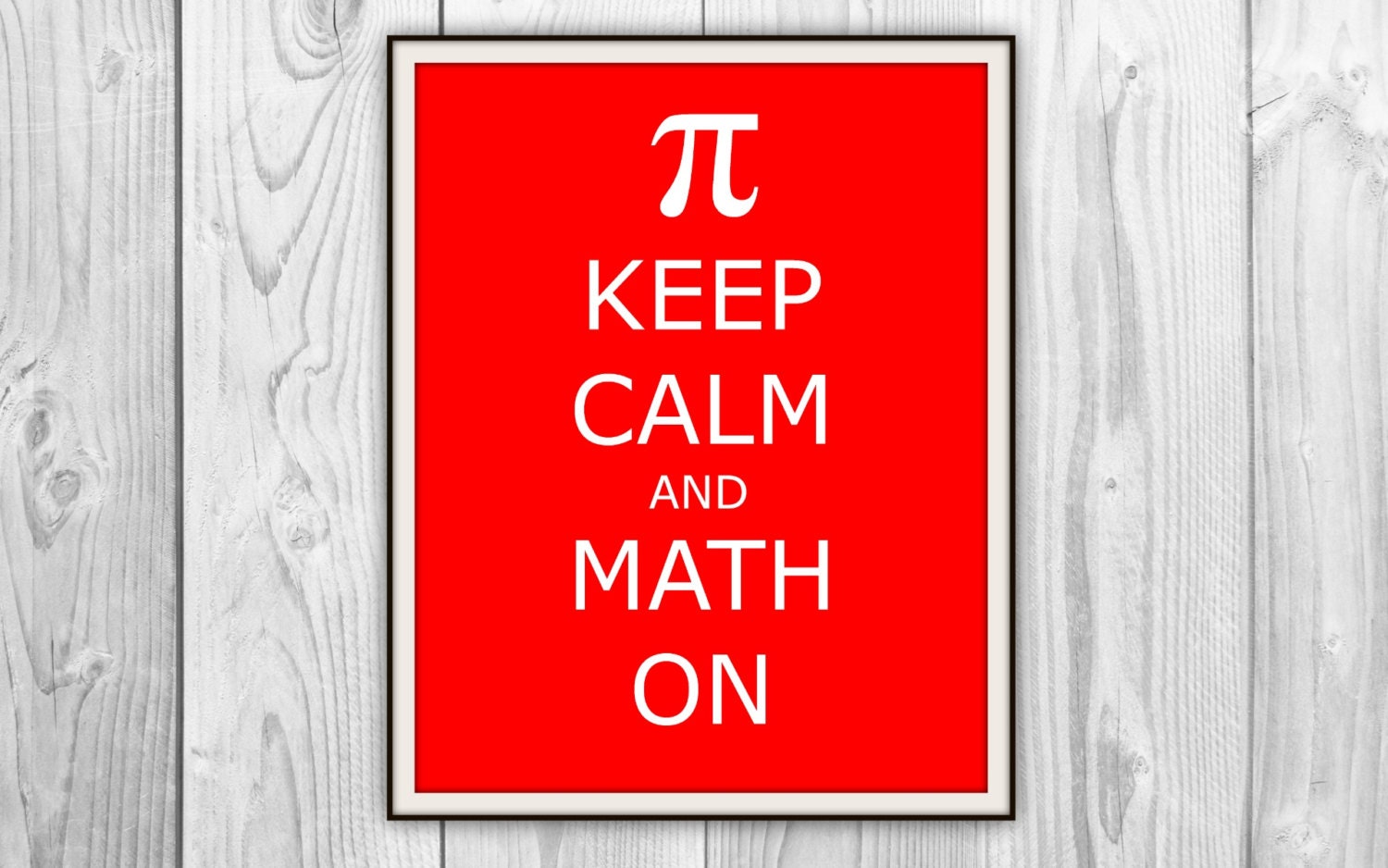 Keep Calm and Math On Art Print Propaganda Poster by BySamantha