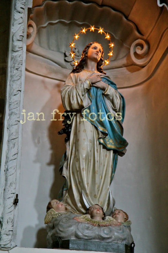 Items Similar To The Virgin Mary Statue In Assisi Italy On Etsy