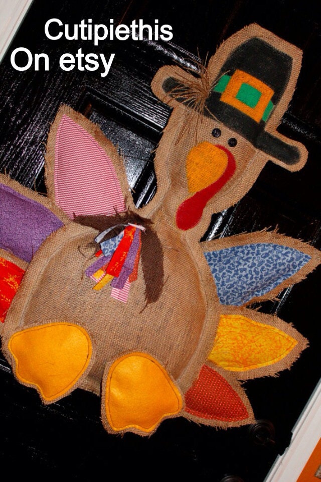 Thanksgiving Door Hanger 3d Turkey Door Hanger Fall By Cutipiethis