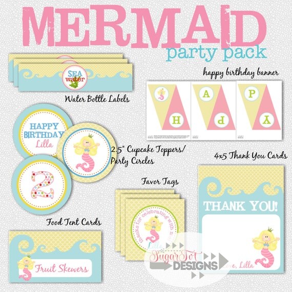 Mermaid Party Pack Ideas at Milla Ivory blog