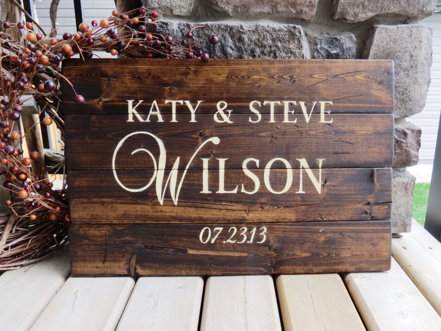 Your Family Name Customized Wood Sign By 3LittleDragonflies Your Family Name Customized Wood Sign By 3LittleDragonflies