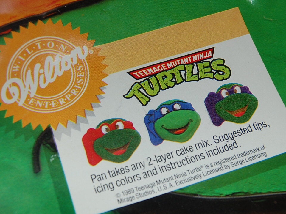 1989 Teenage Mutant Ninja Turtles Cake Pan By Wilton By Birdmony