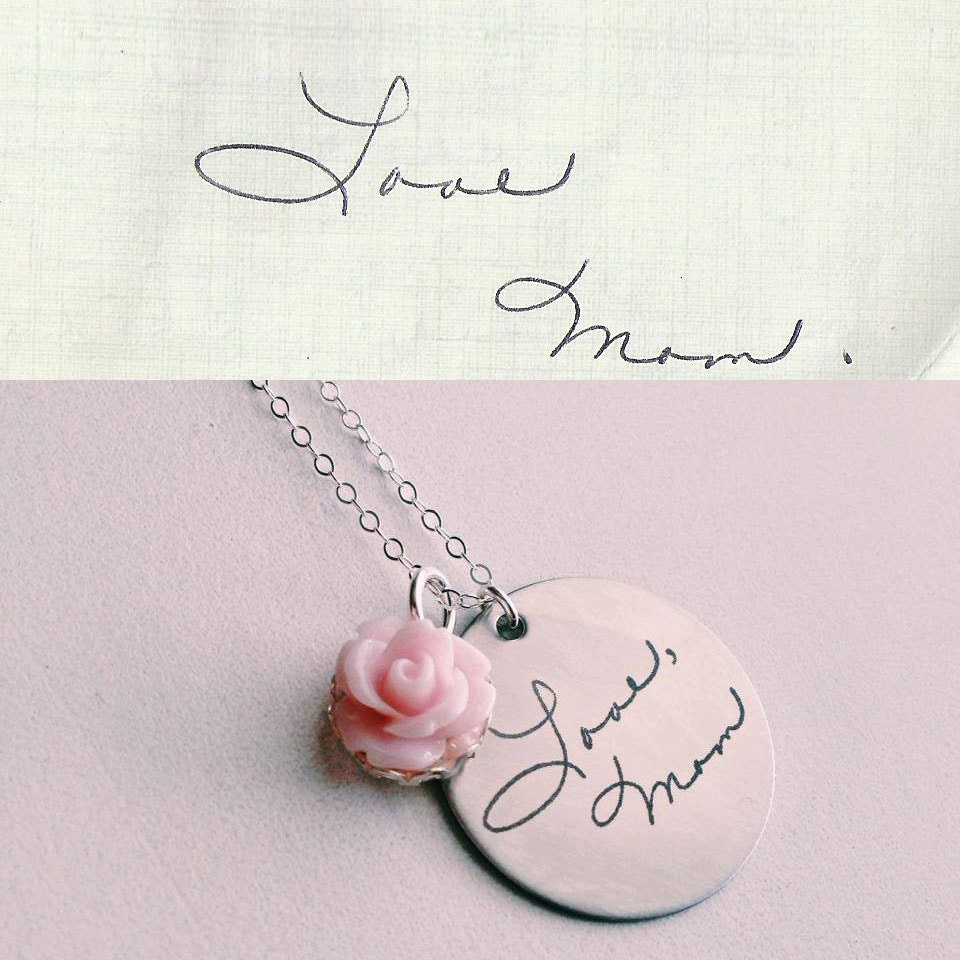 Custom Handwriting Necklace With The Writing Or By Shopshinelife