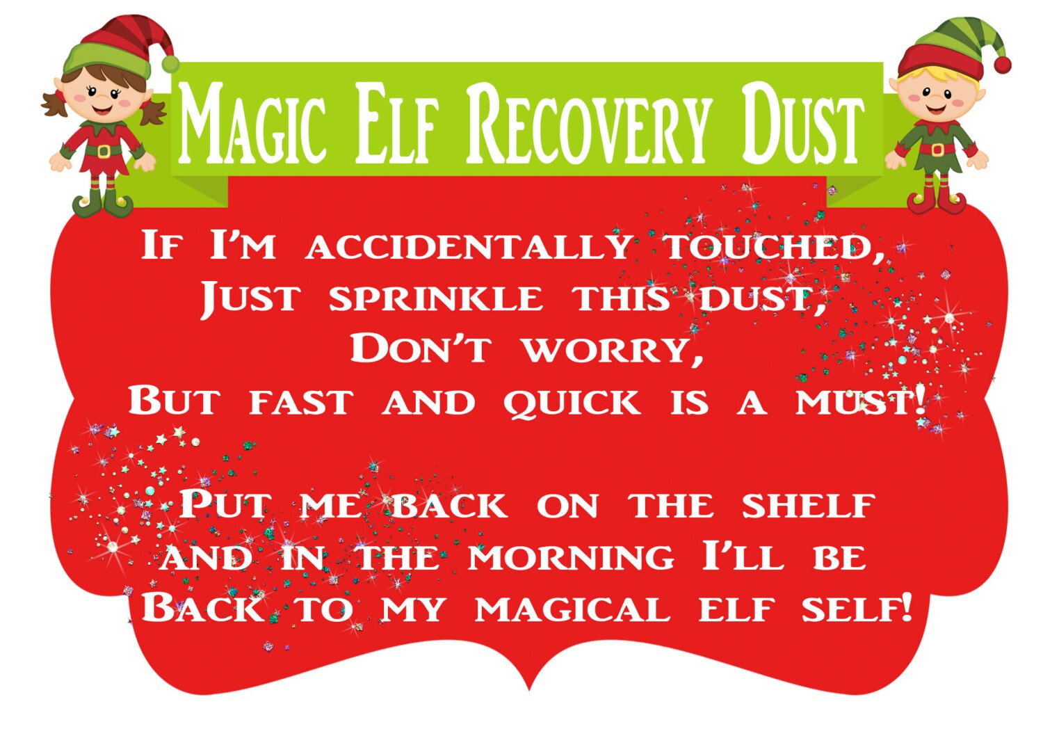 Items Similar To Magical Elf On The Shelf Recovery Kit Printable PDF 