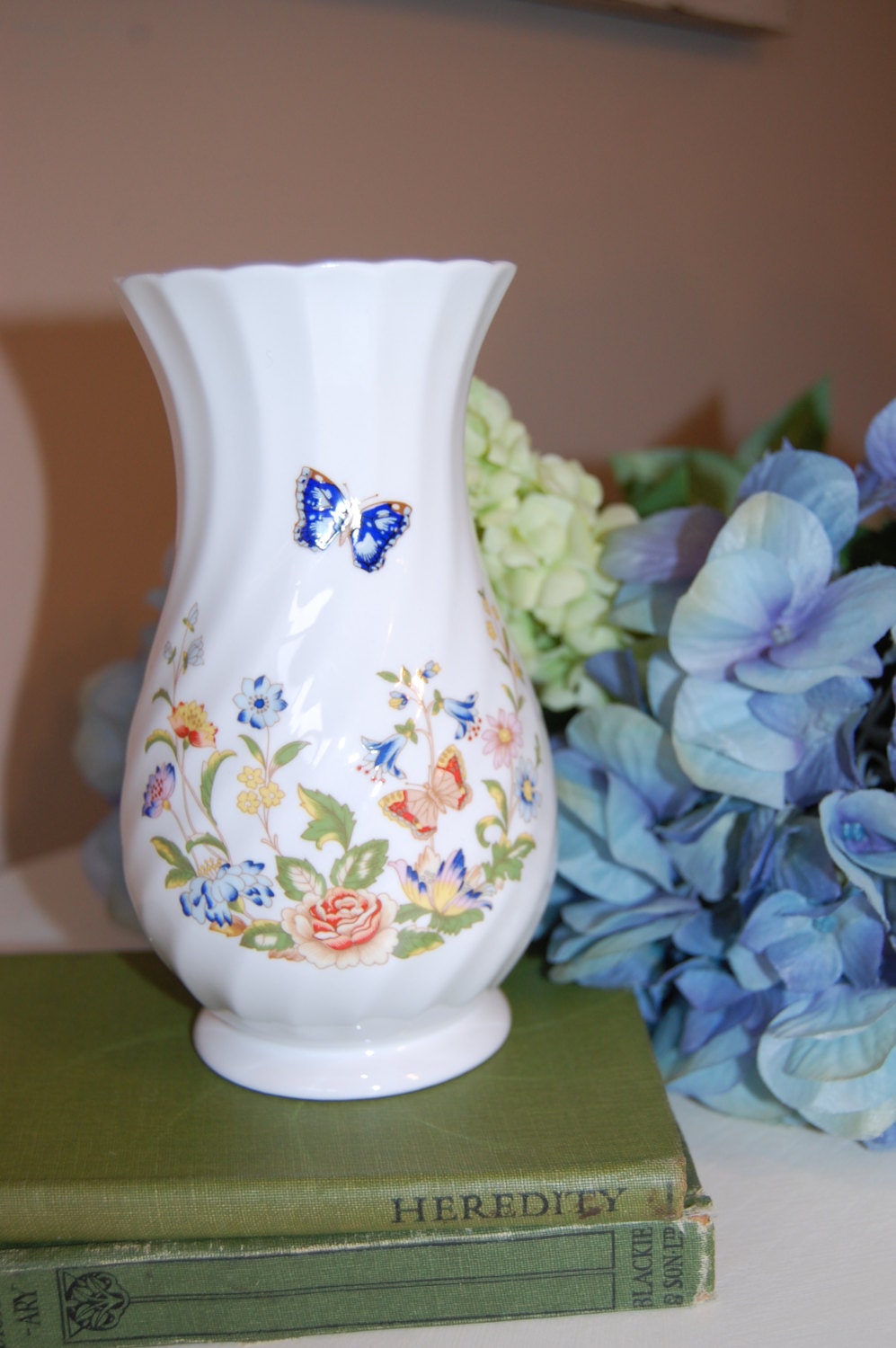 Items Similar To Aynsley Bone China Cottage Garden Vase Tea Party Vintage Wedding On Etsy