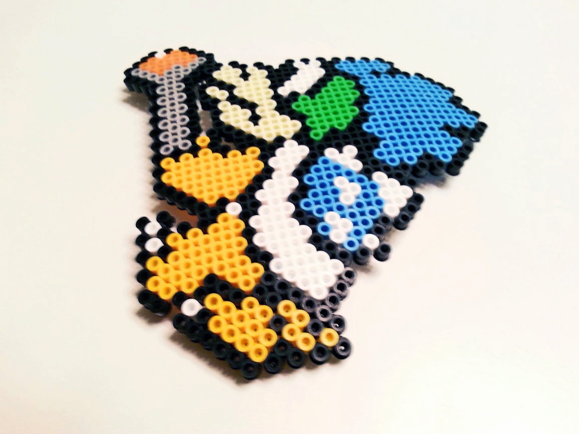 Super Mario Larry Koopa Perler Bead With Magnet by BusyBeadsOhio Super Mario Larry Koopa Perler Bead With Magnet by BusyBeadsOhio