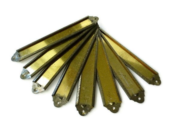 Vintage Brass Name Plate Label Holder Hardware by tippleandsnack Vintage Brass Name Plate Label Holder Hardware by tippleandsnack