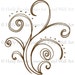 Wrought Iron Corner Swirl MEDIUM