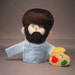Bob Ross Finger Puppet by abbeychristine on Etsy