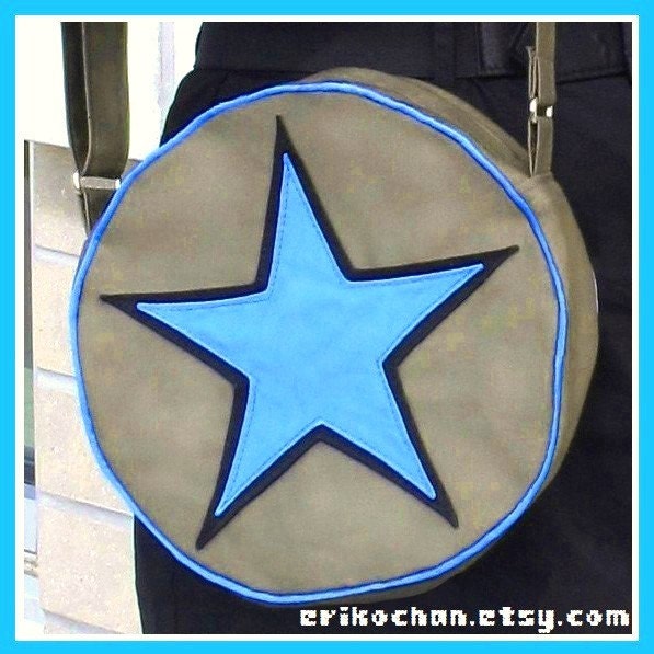 Ramona Flowers Purse GRAY with BLUE STAR Scott by erikochan
