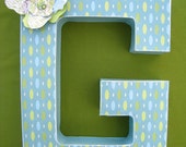 Items similar to Wall Art Letter G paper mache 12 inches on Etsy