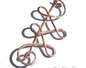 Copper safety pins | Etsy