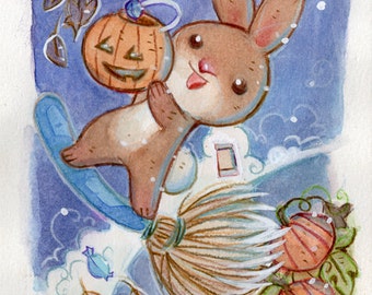 Pumpkin bunny | Etsy