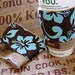 Java Lavalava ReUsable Coffee Cup Sleeve upcycled with Hawaii