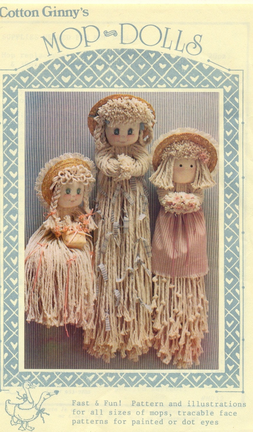 Mop Doll Pattern Craft Doll Pattern Home Decor Pattern