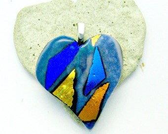 Fused Glass Art and Unique Dichroic Jewelry by Chris1 on Etsy