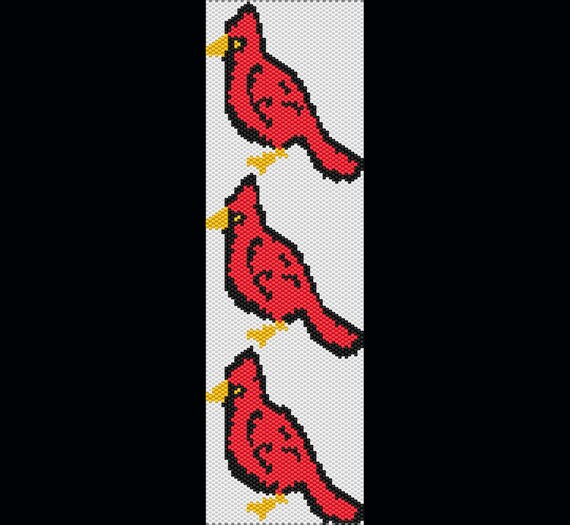 Cardinal Perler Bead Pattern