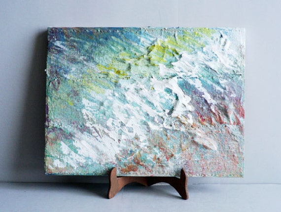 Vintage Impasto Original Painting Abstract