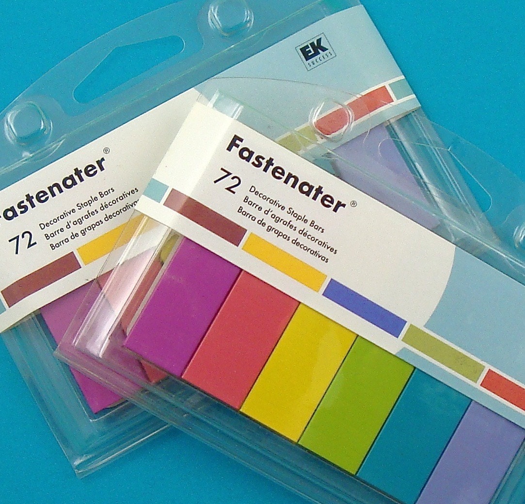 fastenater decorative staple bars / 2 packs / 144 pieces
