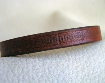 Celtic snakes hand tooled leather journal cover by ravenshold