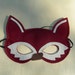 Fox mask for Adults by Mahalo on Etsy