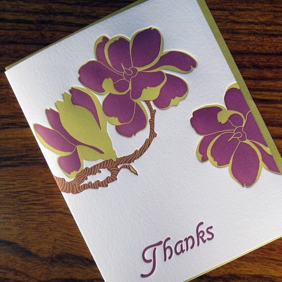 Items similar to Magnolia Letterpress Box Set on Etsy