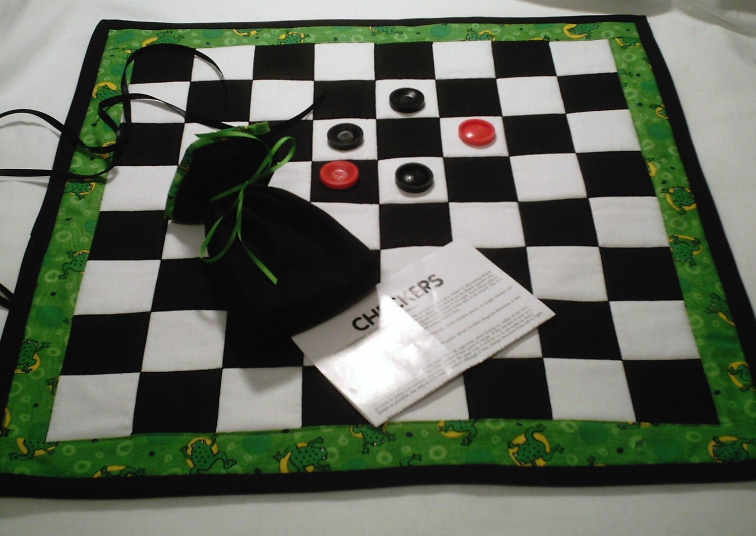 Quilted Checkerboard and Chess Game