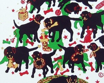 Black lab christmas | Etsy