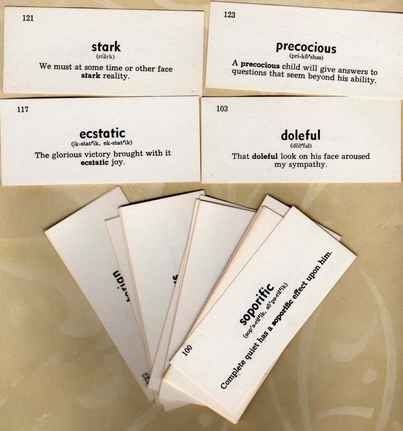 English Vocabulary Cards