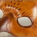 Sepia Gryphon handmade leather mask by EirewolfCreations on Etsy